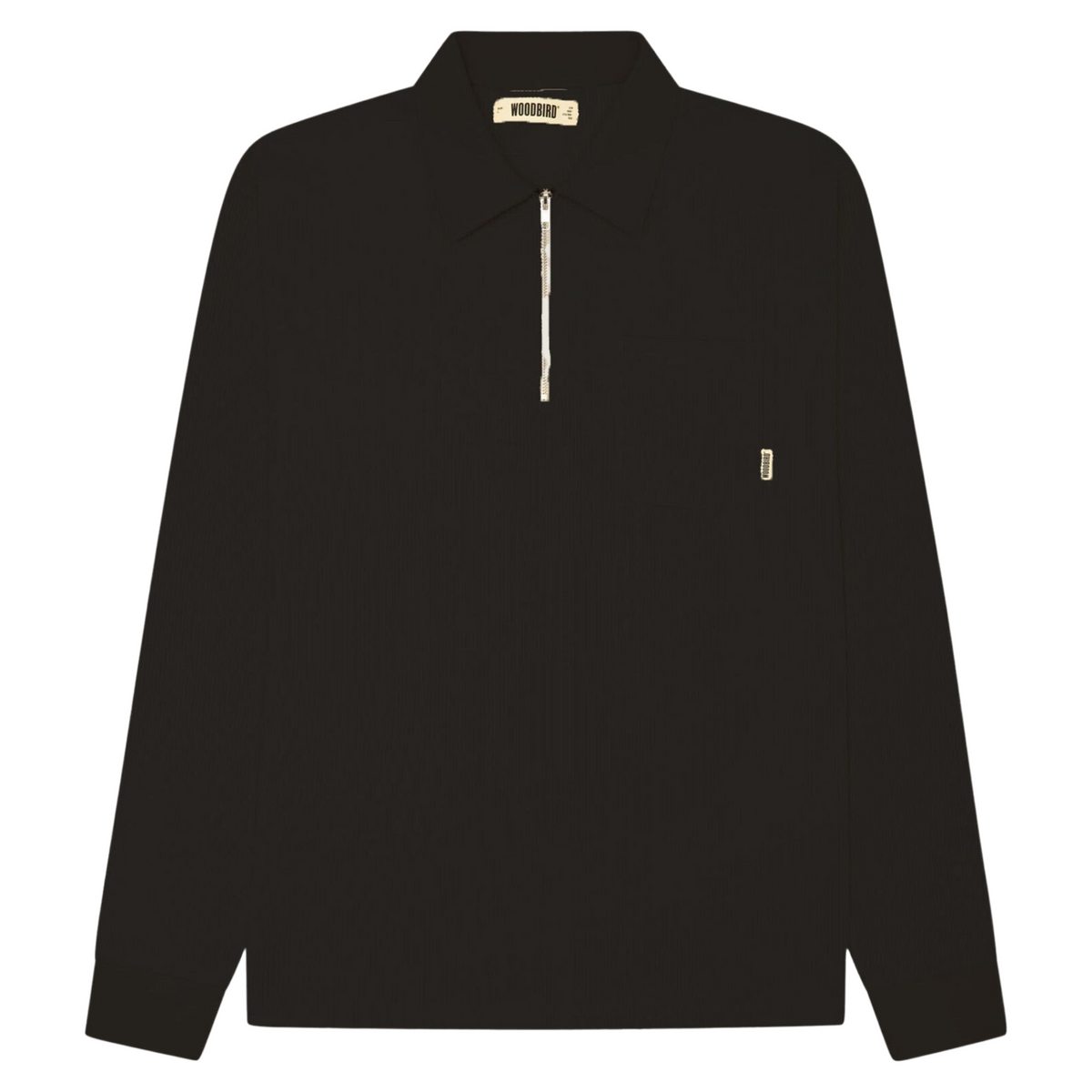 BALTER WAFFEL POLO | BLACK – Jill & Joy