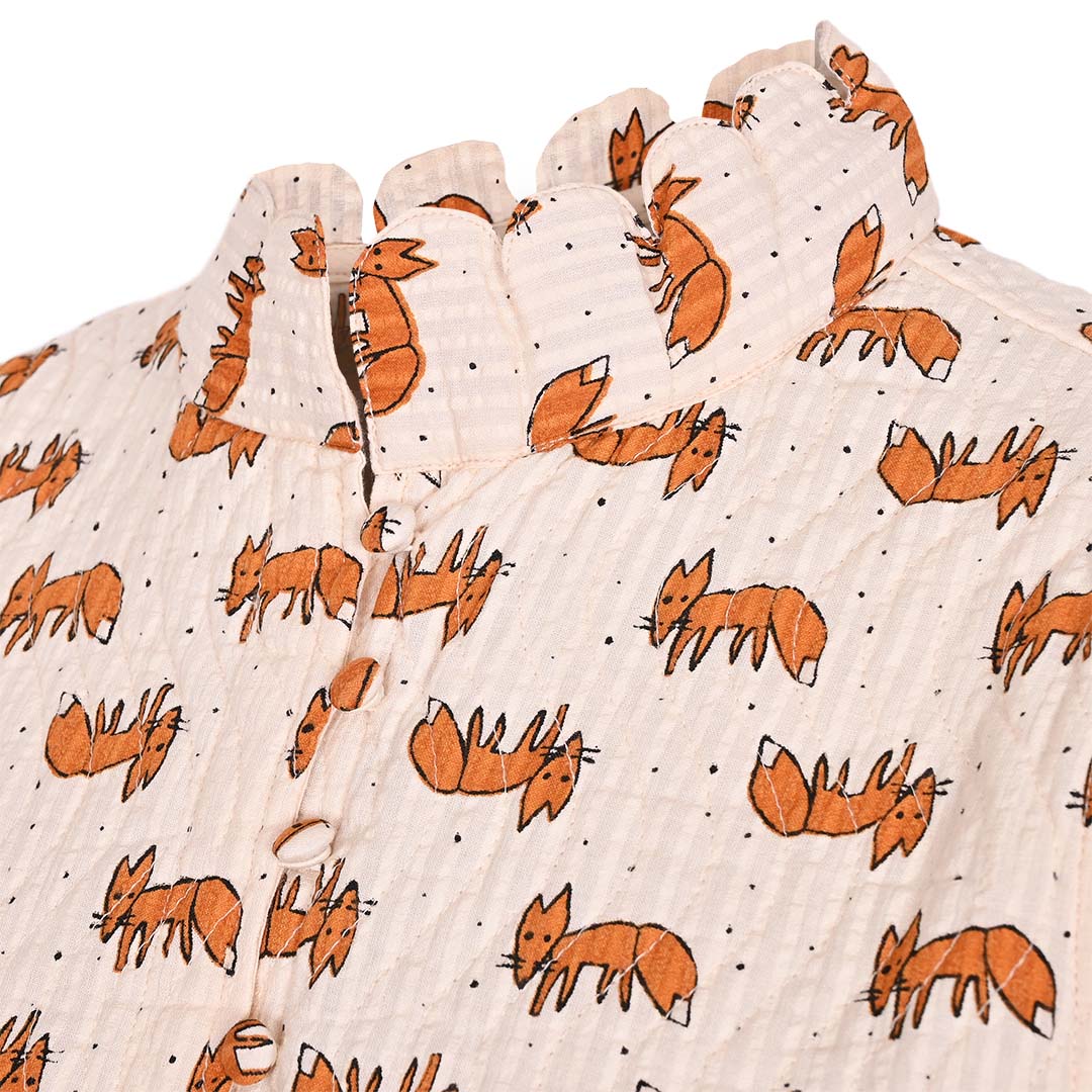 MABEL JOE BLOUSE | CREAMY LITTLE FOX – Jill & Joy